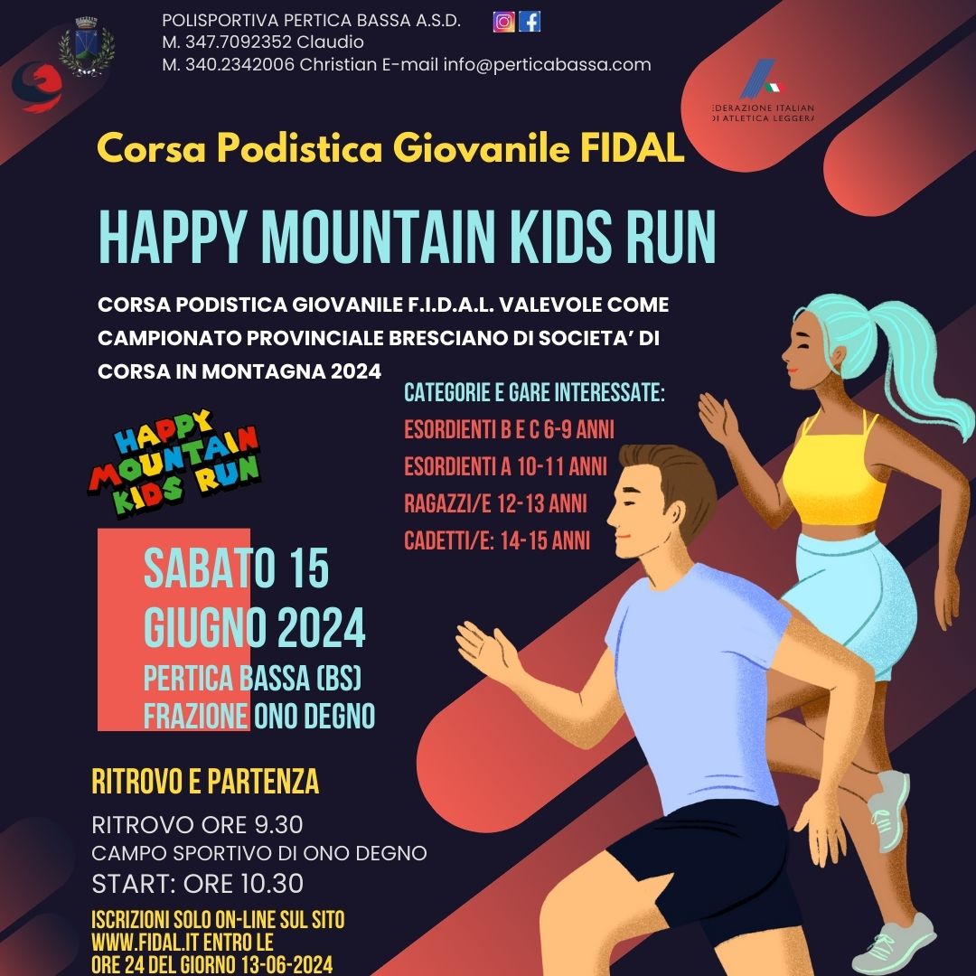 Ai nastri di partenza la «Happy Mountain Kids Run»