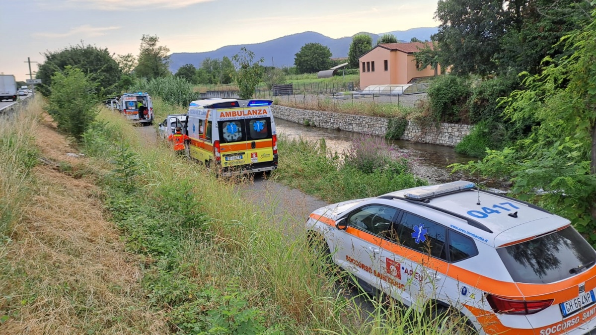 Frontale tra bici sulla Gavardina